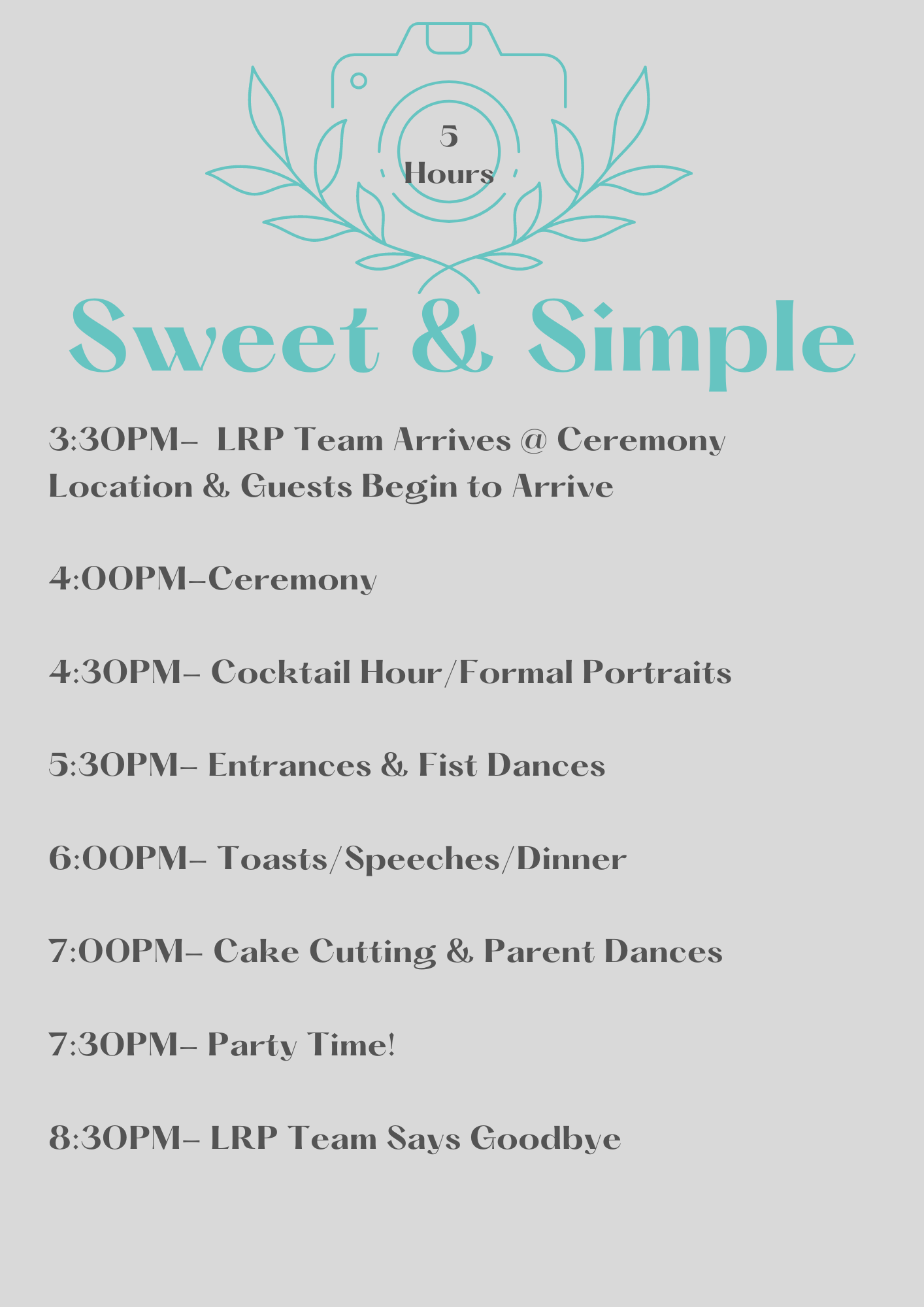 Wedding package examples | Beachweddingtips.com